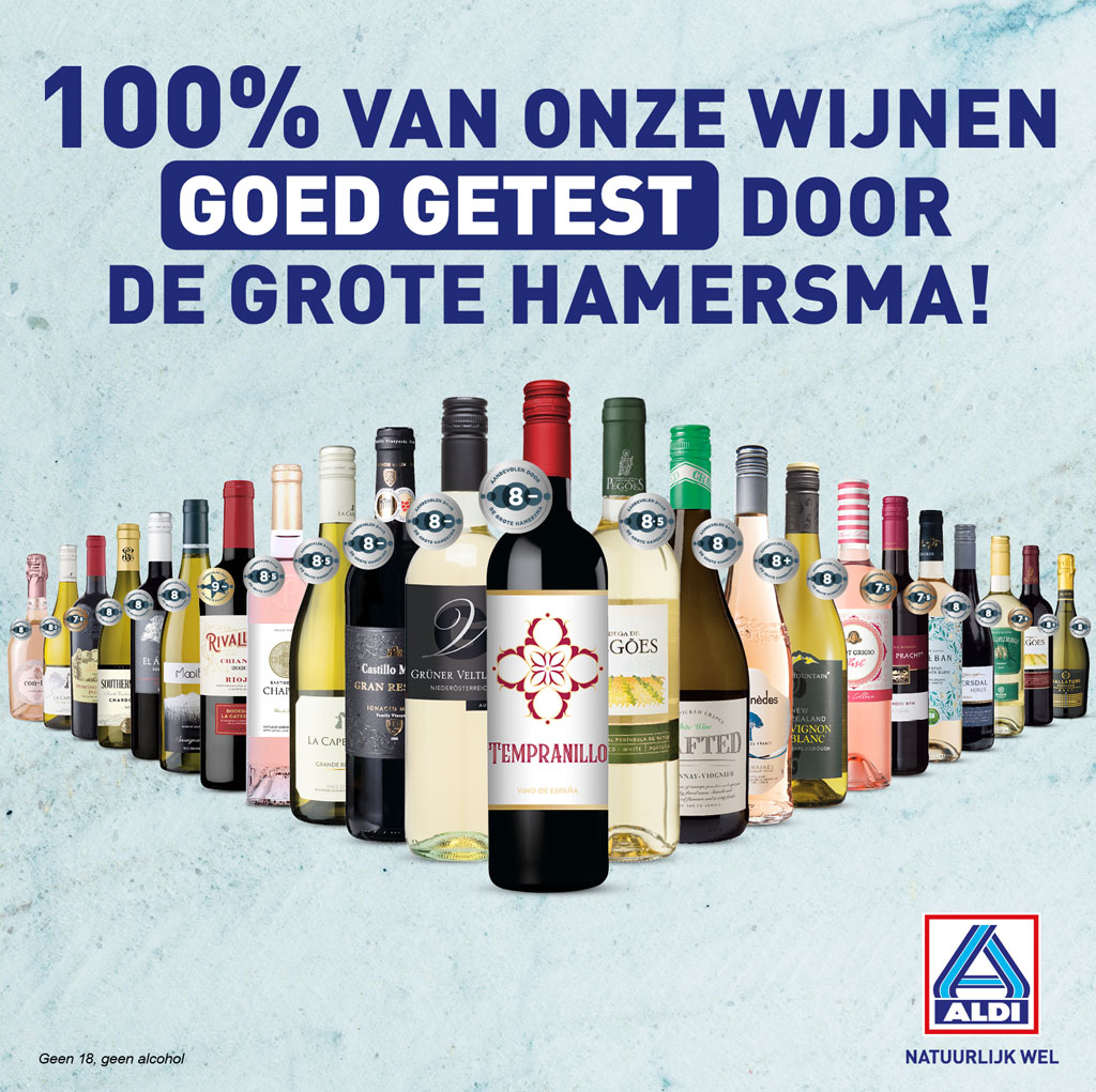 Wijnassortiment van ALDI getest door de Grote Hamersma - GourmandGazette.nl